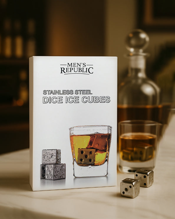 Dice Ice Cubes4 Pieces Stainless Steel – Men's Republic