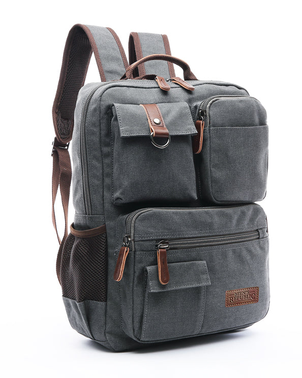 Men's Republic Canvas Backpack - Grey