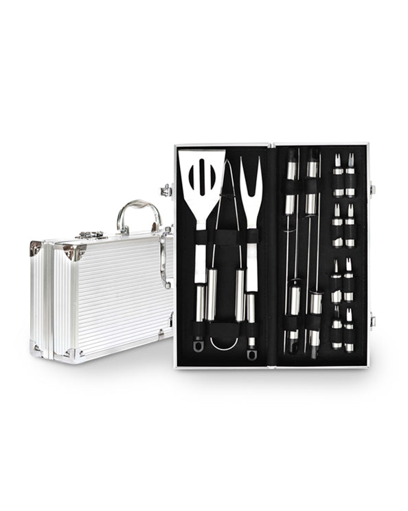 16 Piece BBQ Set in Aluminium Case – Men's Republic
